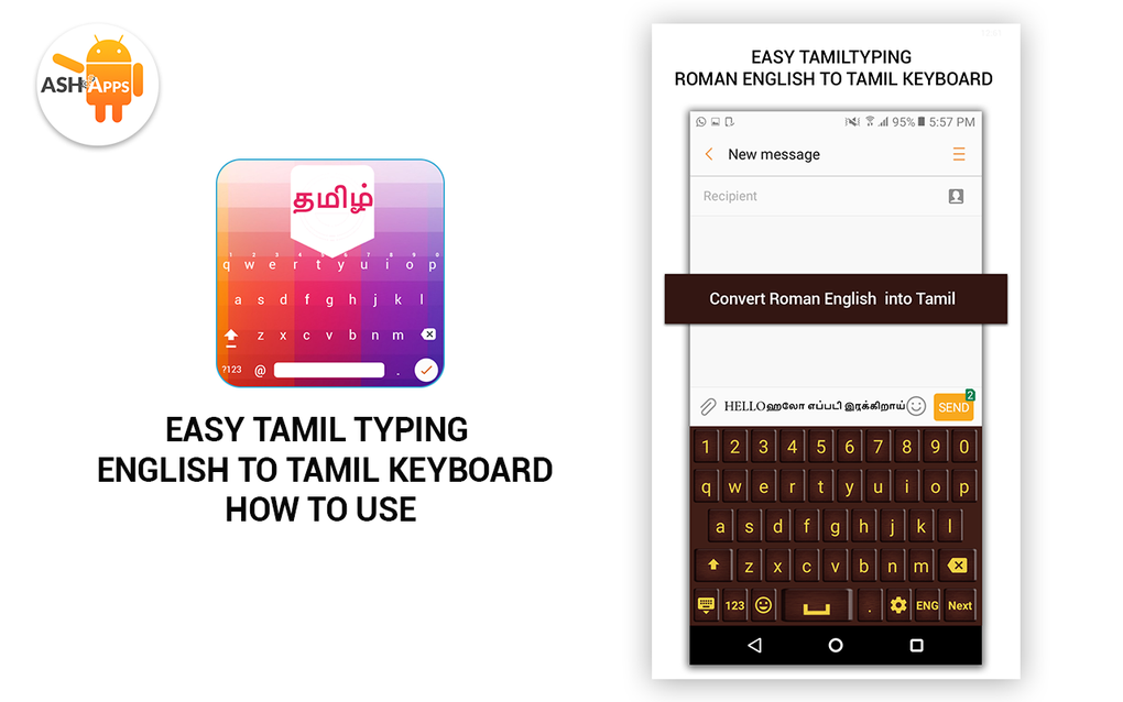 Easy Tamil Typing - English to Tamil Keyboard APK for Android - Download