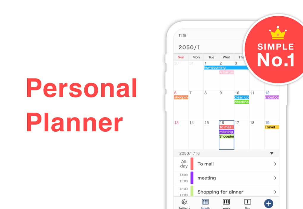 Android 용 Simple Calendar - easy planner - 다운로드