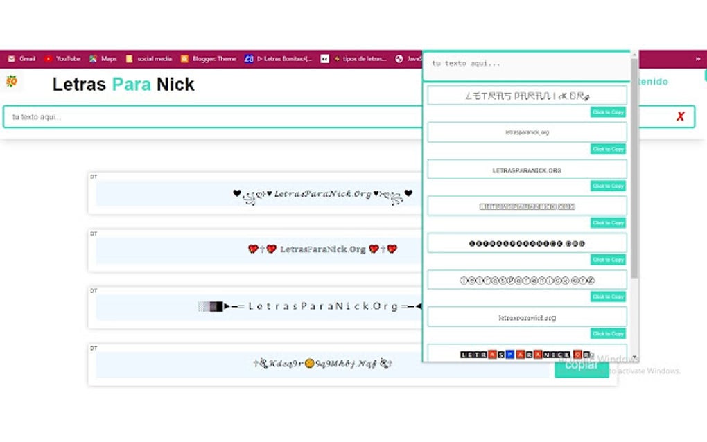 letras para nick لنظام Google Chrome - الامتداد تنزيل😐 Aventure-se na ...