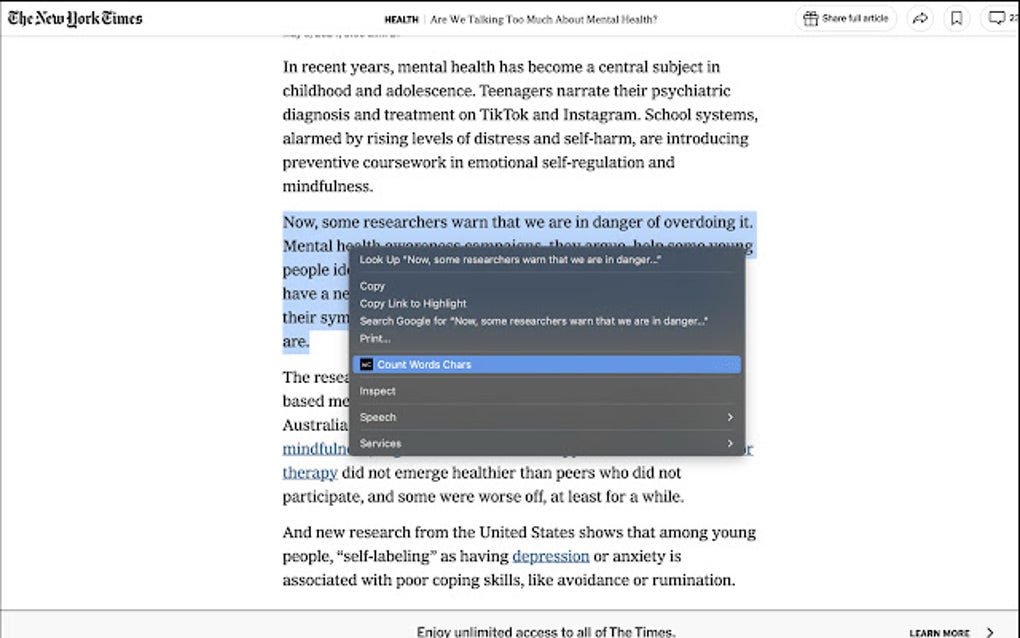 Minimal Word Counter for Google Chrome - Extension Download