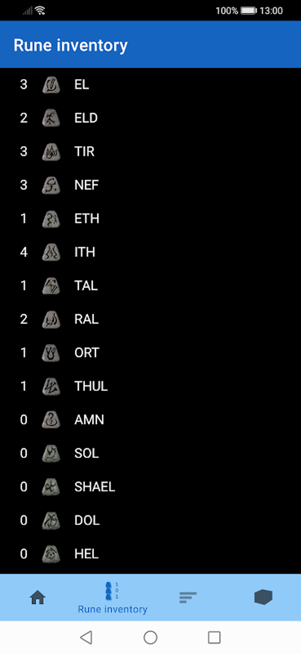 Android 용 Runeword finder for Diablo II - 다운로드
