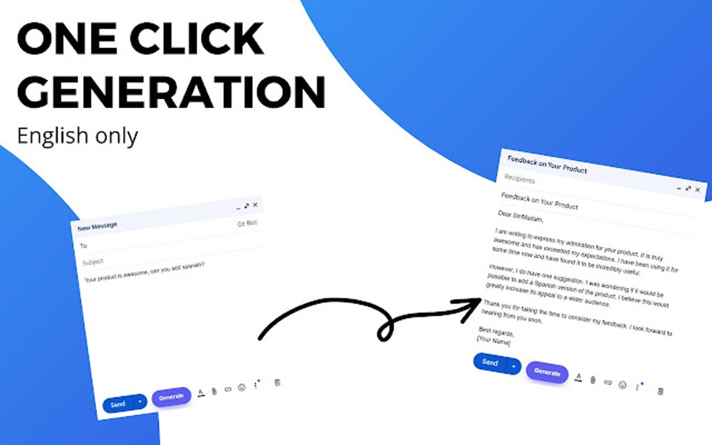 AI Email Generator: Effortless Made Easy! สำหรับ Google Chrome - ส่วนขยาย ดาวน์โหลด