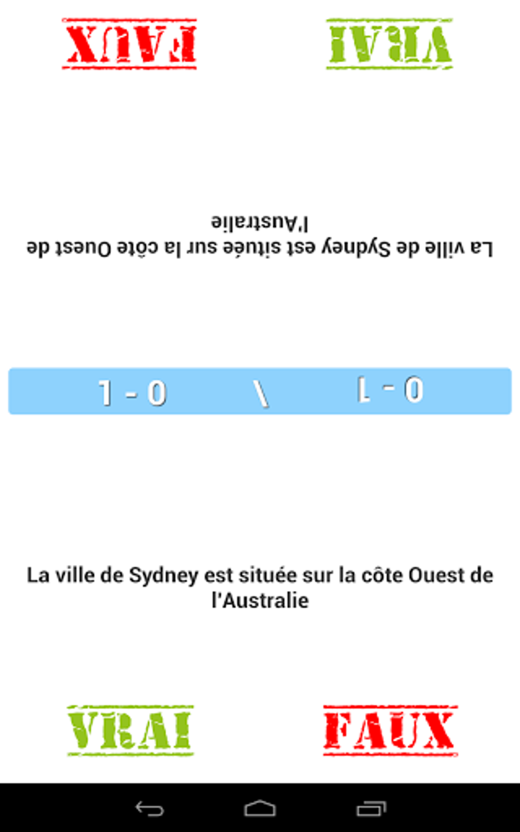 Vrai ou Faux ? Le grand Quiz pour Android - Télécharger