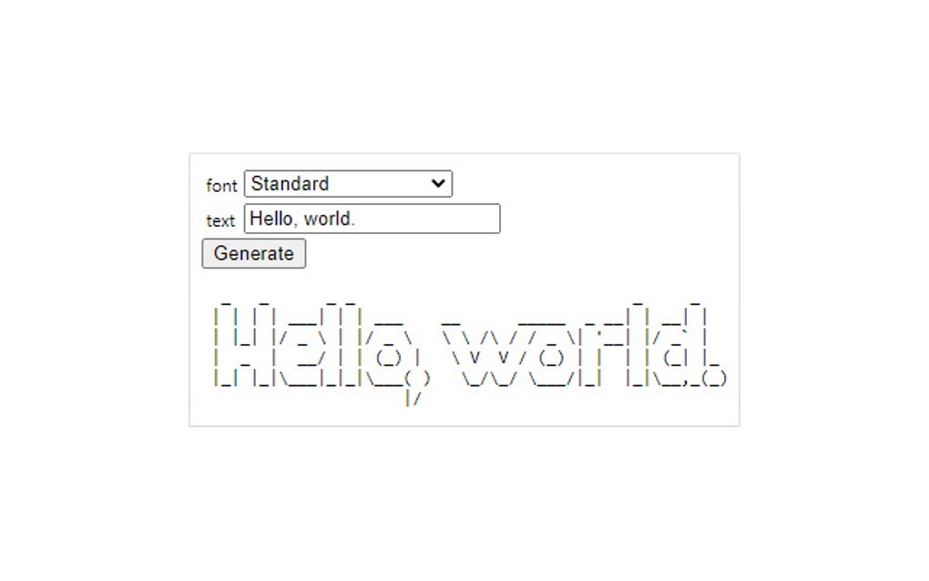 Figlet generator para Google Chrome - Extensión Descargar