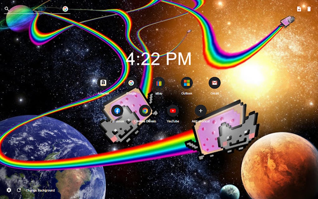 Nyan Cat New Tab Theme for Google Chrome - Extension Download