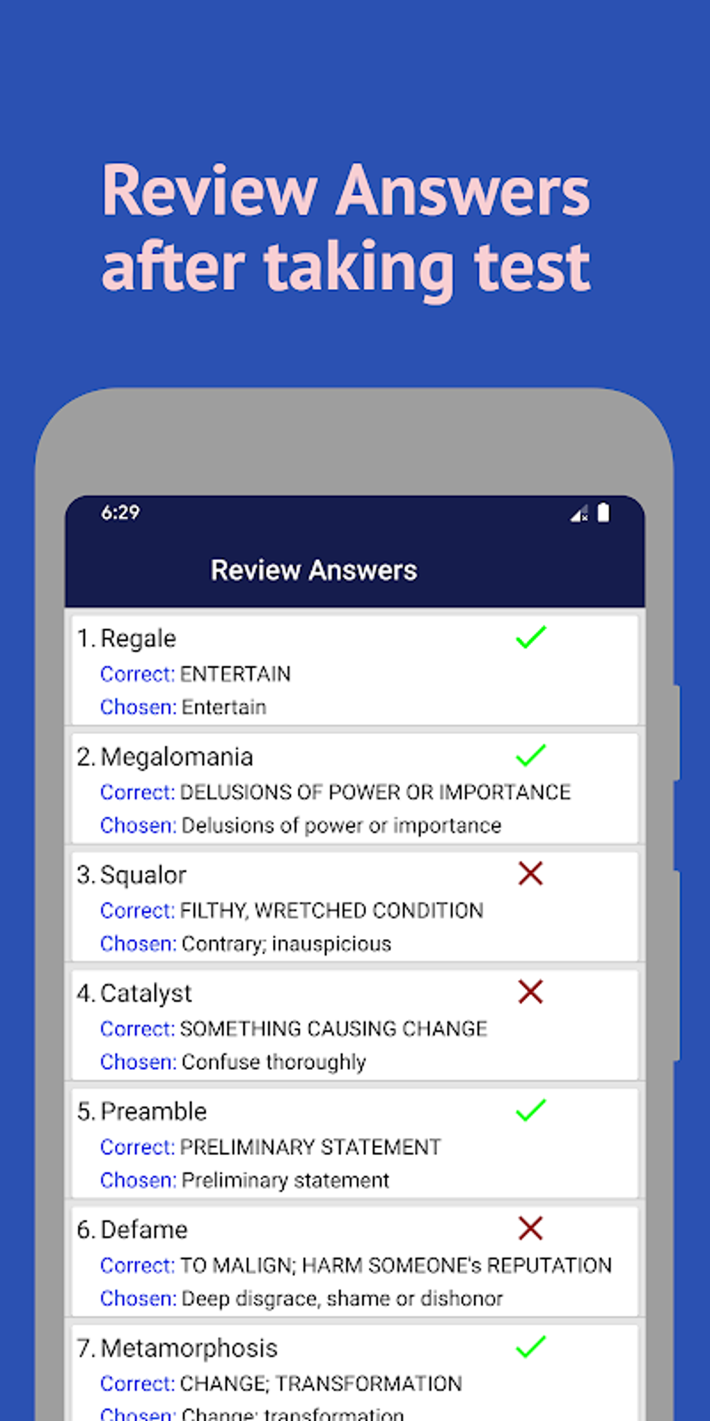English Vocabulary Test Android 