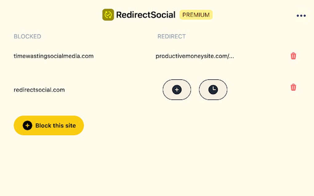 Redirect Social สำหรับ Google Chrome - ส่วนขยาย ดาวน์โหลด