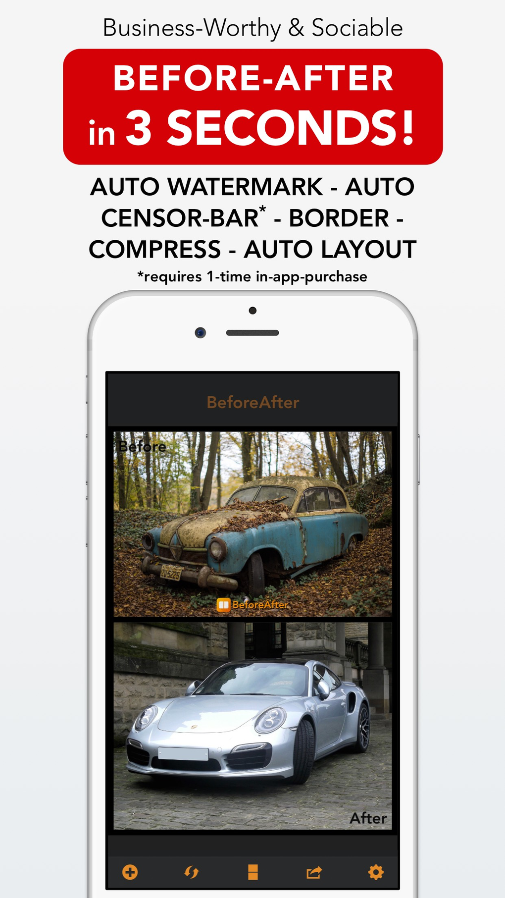 BeforeAfter Instant Watermark para iPhone - Descargar