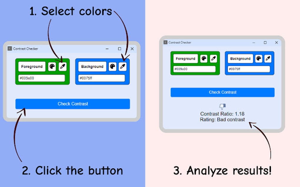color contrast checker for Google Chrome - Extension Download