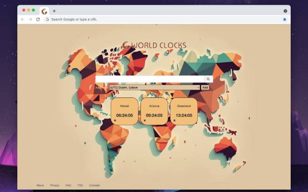 World Clocks Google Chrome 용 - 확장 프로그램 다운로드