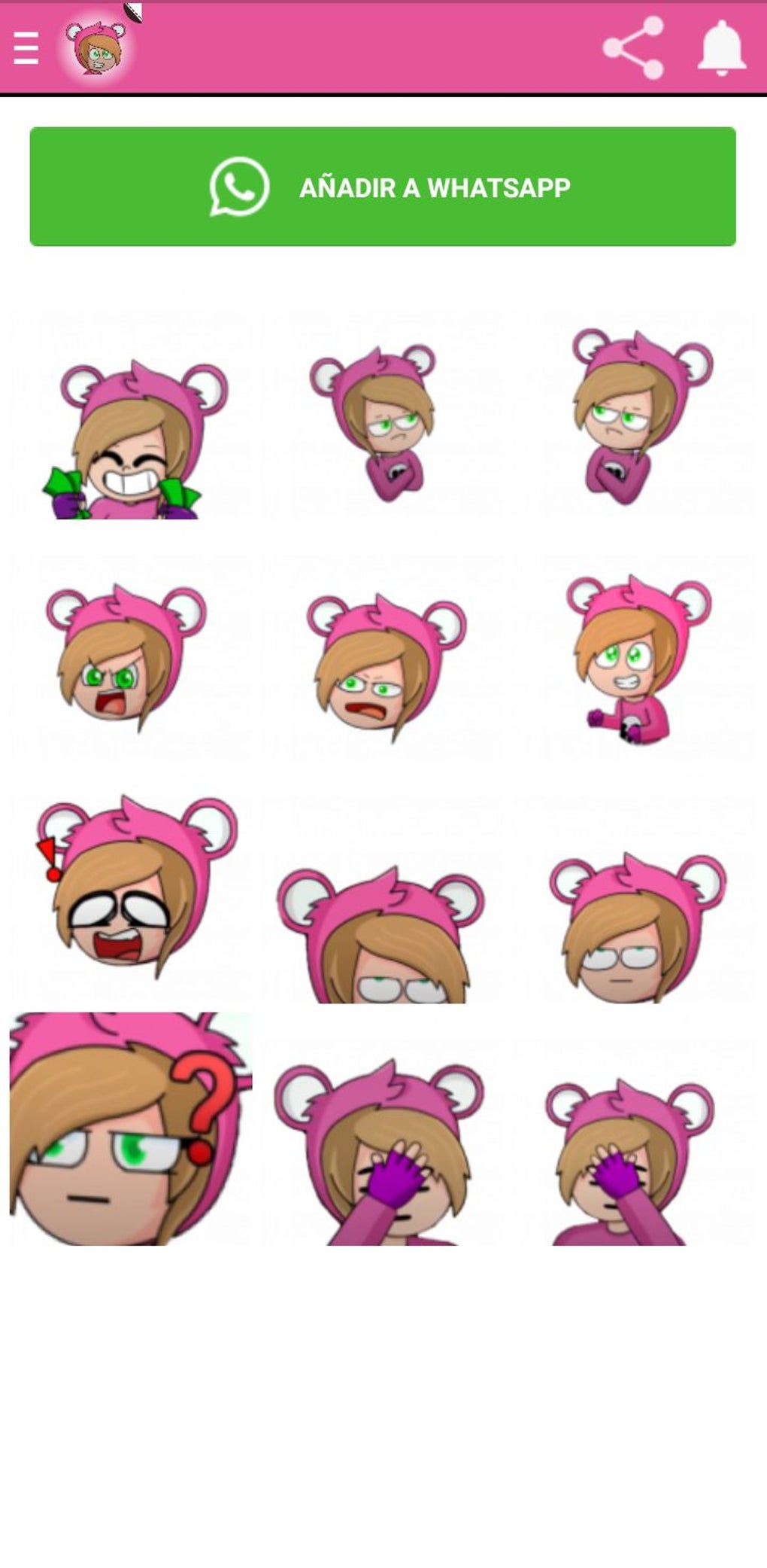 Stickers de lovely ela for Android - Download