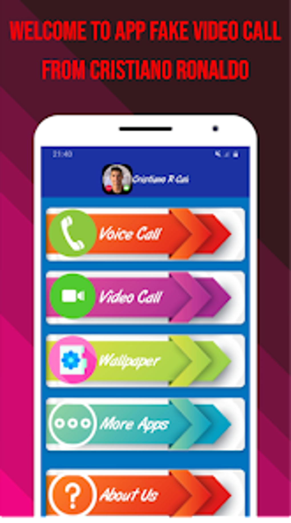 Cristiano R VIdeo Call You Fa for Android - Download