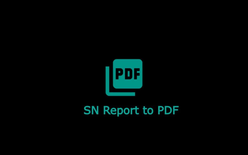 SN Report to PDF para Google Chrome - Extensión Descargar