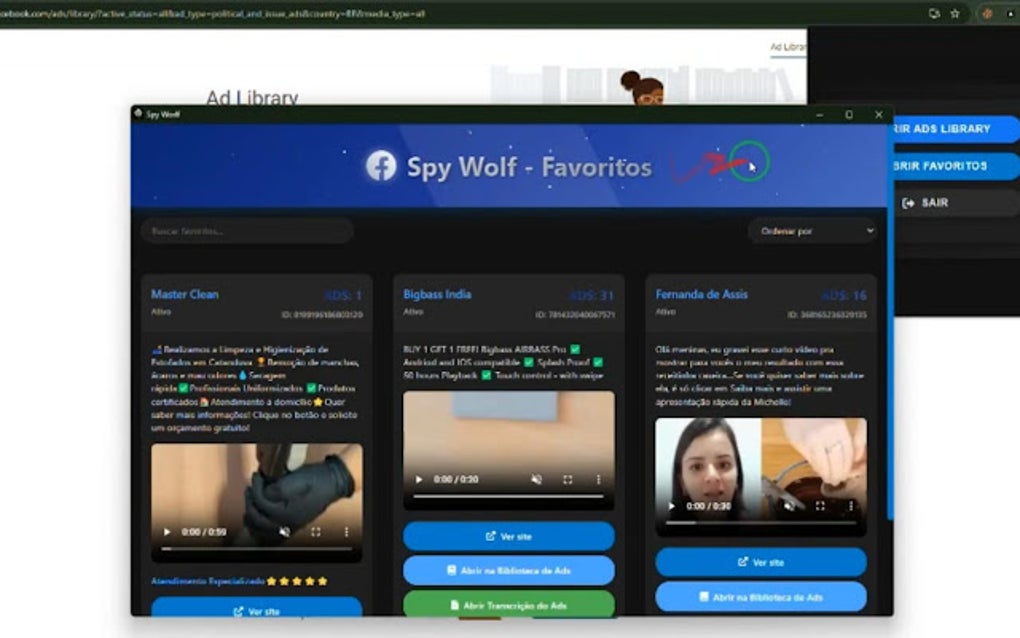 Spy Wolf สำหรับ Google Chrome - ส่วนขยาย ดาวน์โหลด