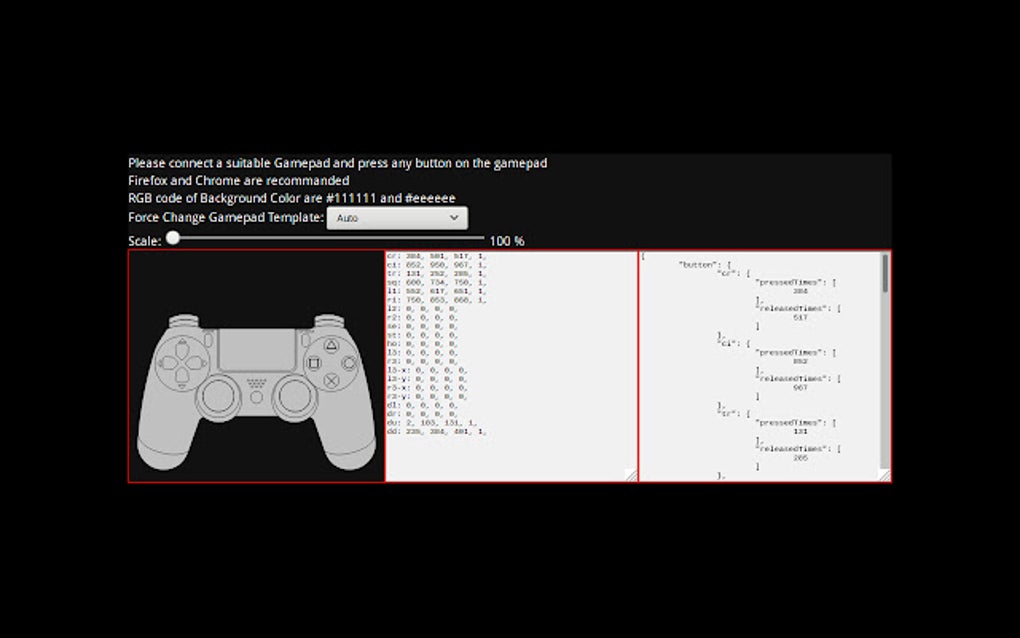 HTML5 Gamepad Detector for Google Chrome - Extension Download