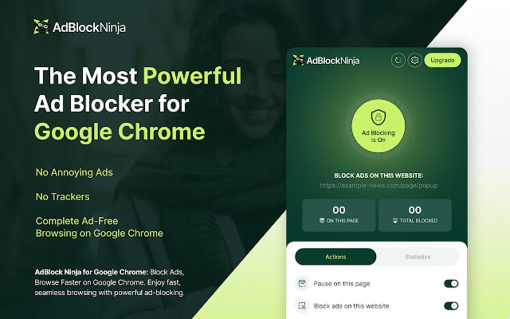 AdBlock Ninja – Block Ads, Boost Privacy, and Browse Faster pour Google ... AdBlock Ninja – Block Ads, Boost Privacy, and Browse Faster pour Google ...