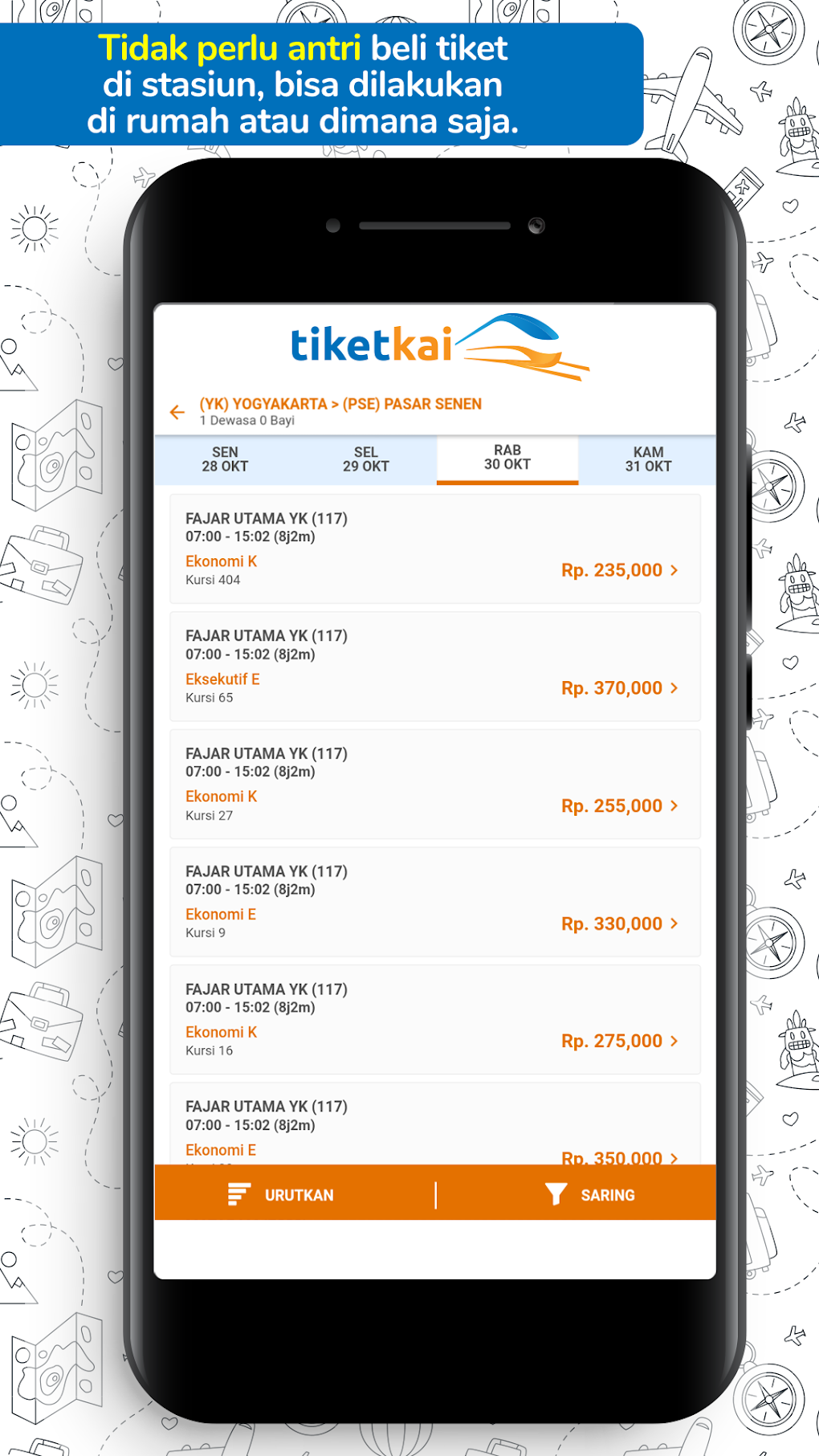 Tiket Kereta Api Online - Tike for Android - Download