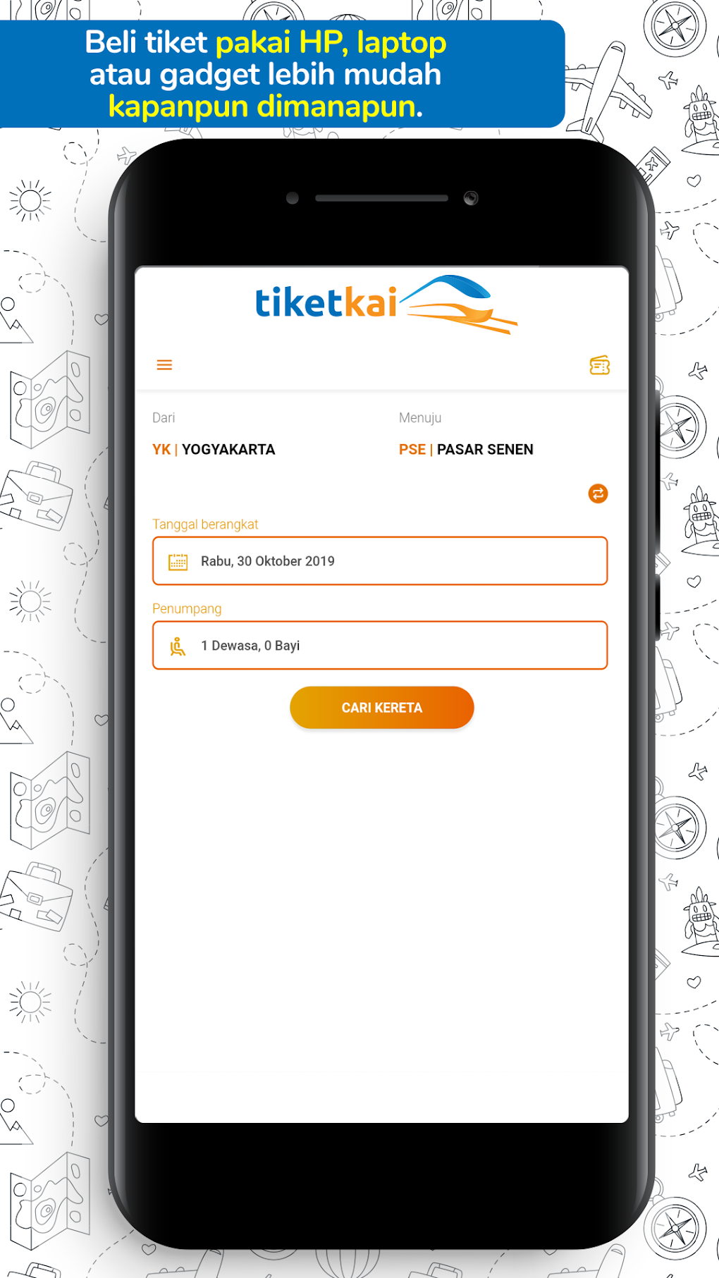 Tiket Kereta Api Online - Tike for Android - Download