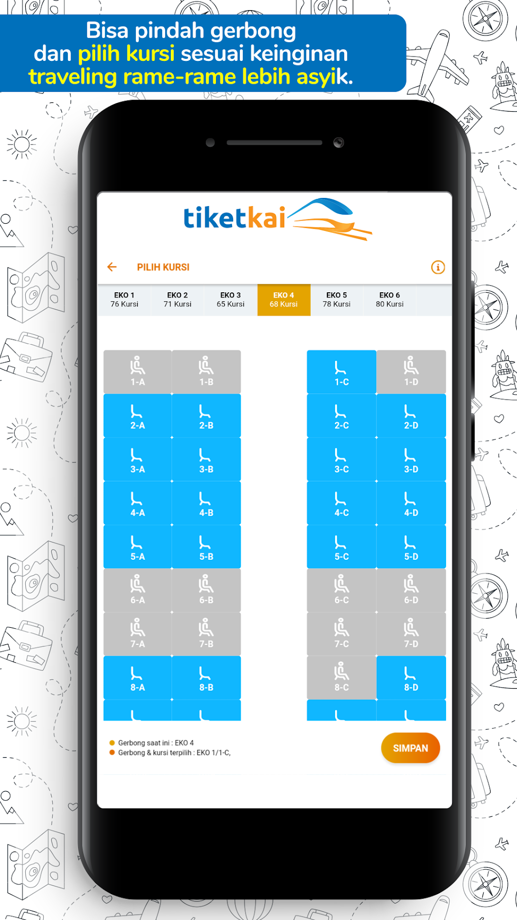 Tiket Kereta Api Online - Tike for Android - Download