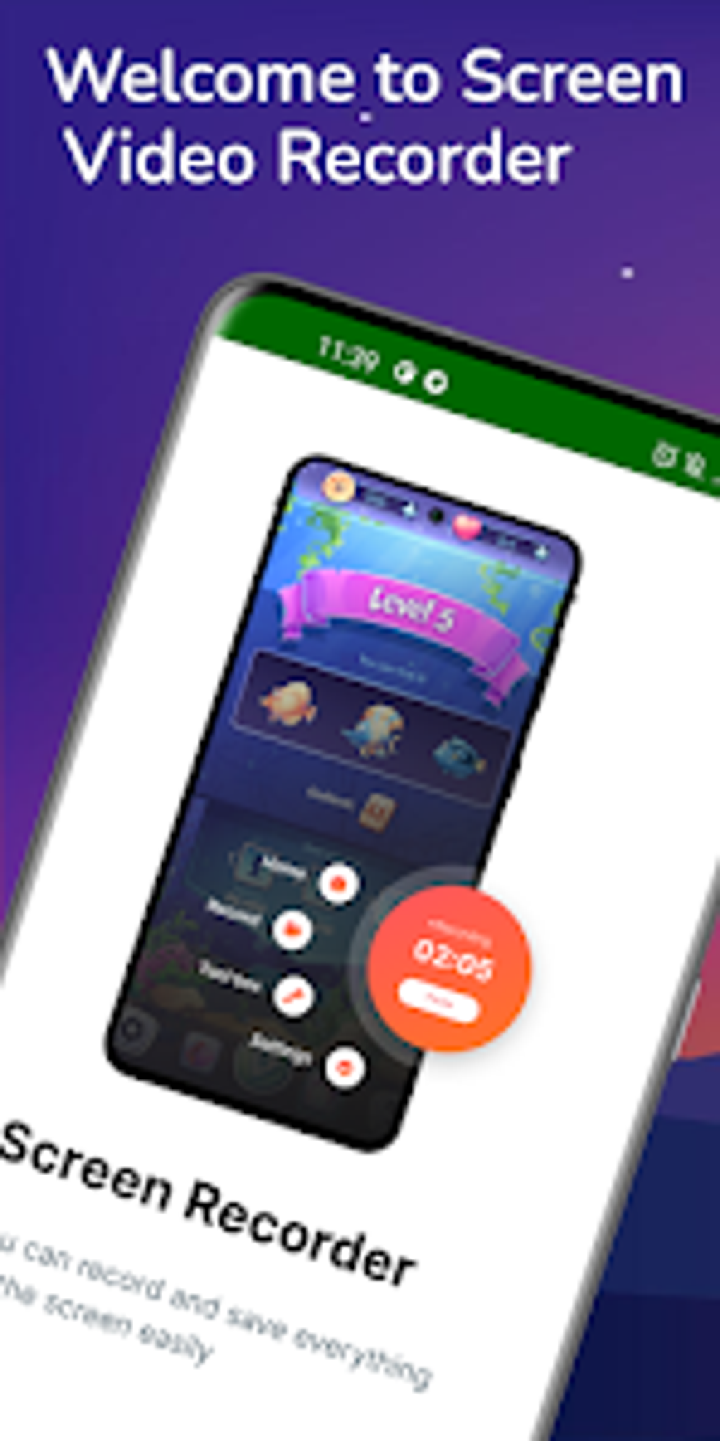 Screen Video Recorder สำหรับ Android - ดาวน์โหลด