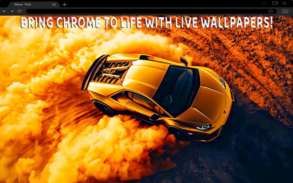 Lamborghini Drifting Live Wallpaper for Google Chrome - Extension Download