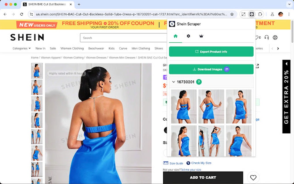 Shein Scraper for Google Chrome - Extension Download