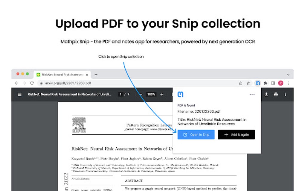 Mathpix Snip for Google Chrome - Extension Download