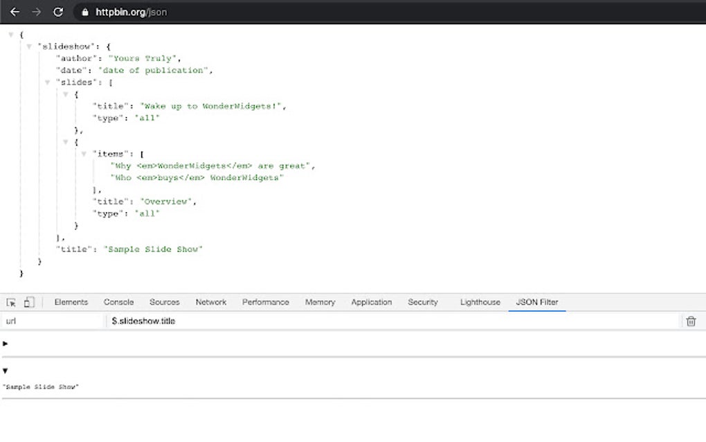 network-json-filter Google Chrome 용 - 확장 프로그램 다운로드