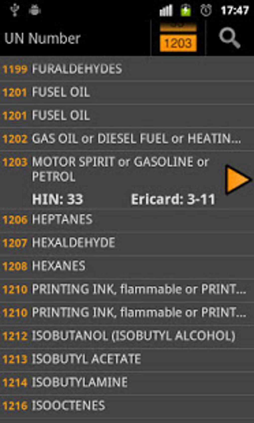 UN Number für Android - Download