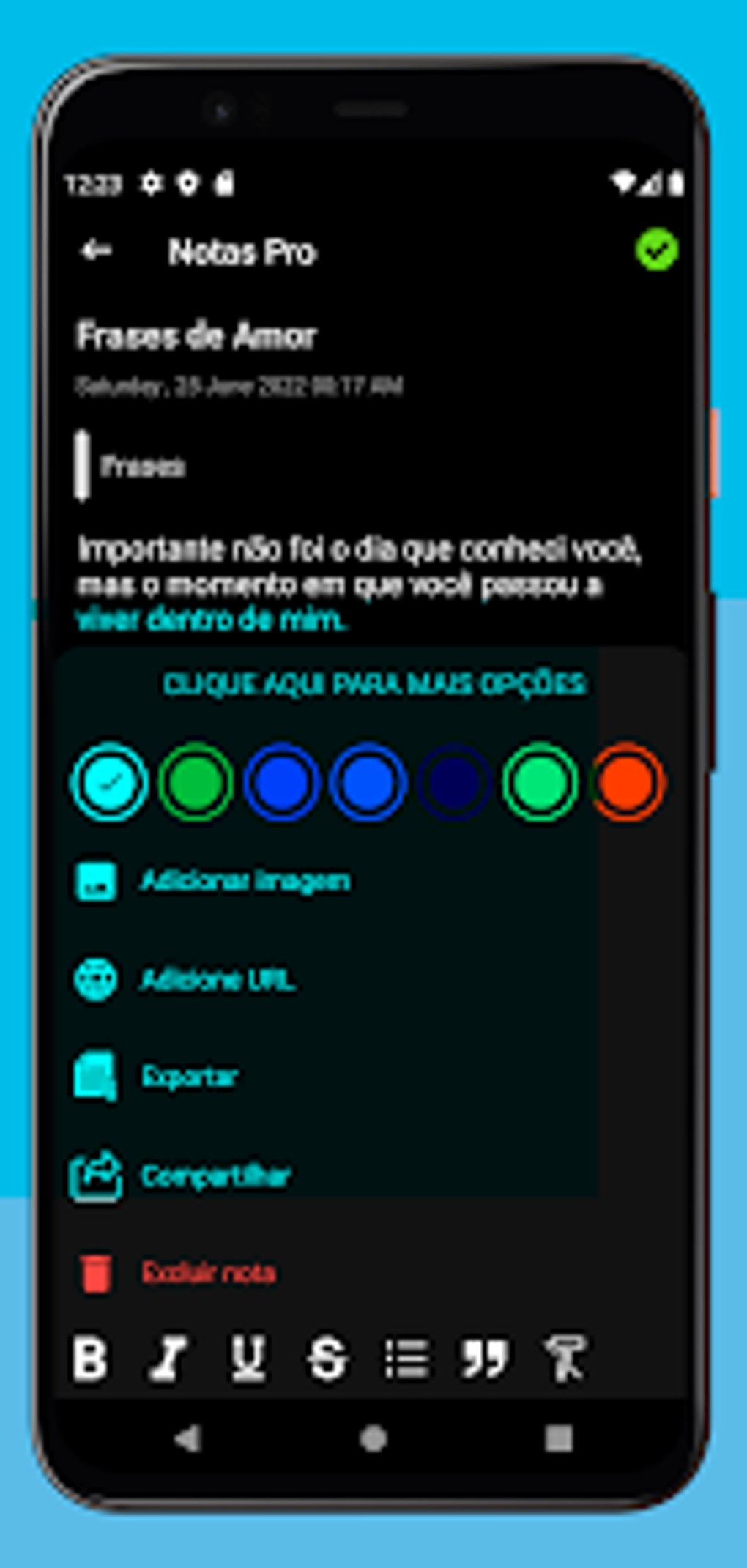 Bloco de Notas com Senha for Android - Download
