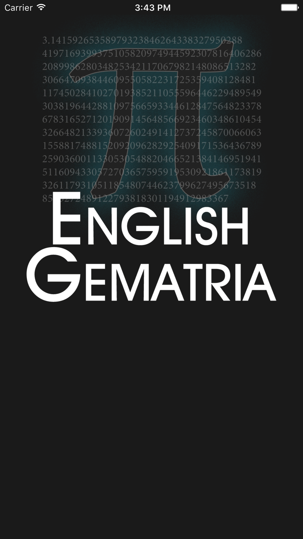 English Gematria Calculator for iPhone - Download