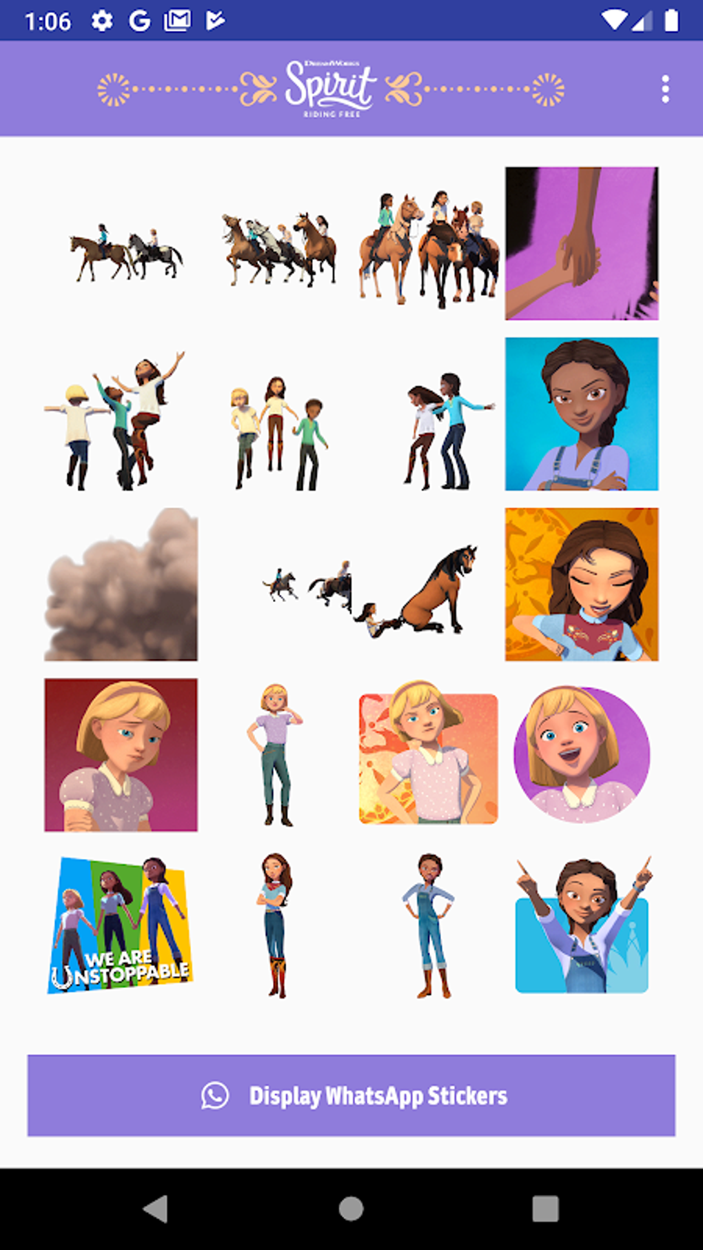 Android 용 DreamWorks Spirit Riding Free Stickers APK - 다운로드