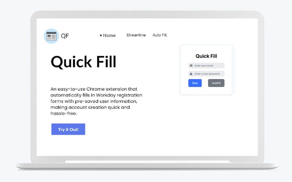 Quick Fill Google Chrome 용 - 확장 프로그램 다운로드
