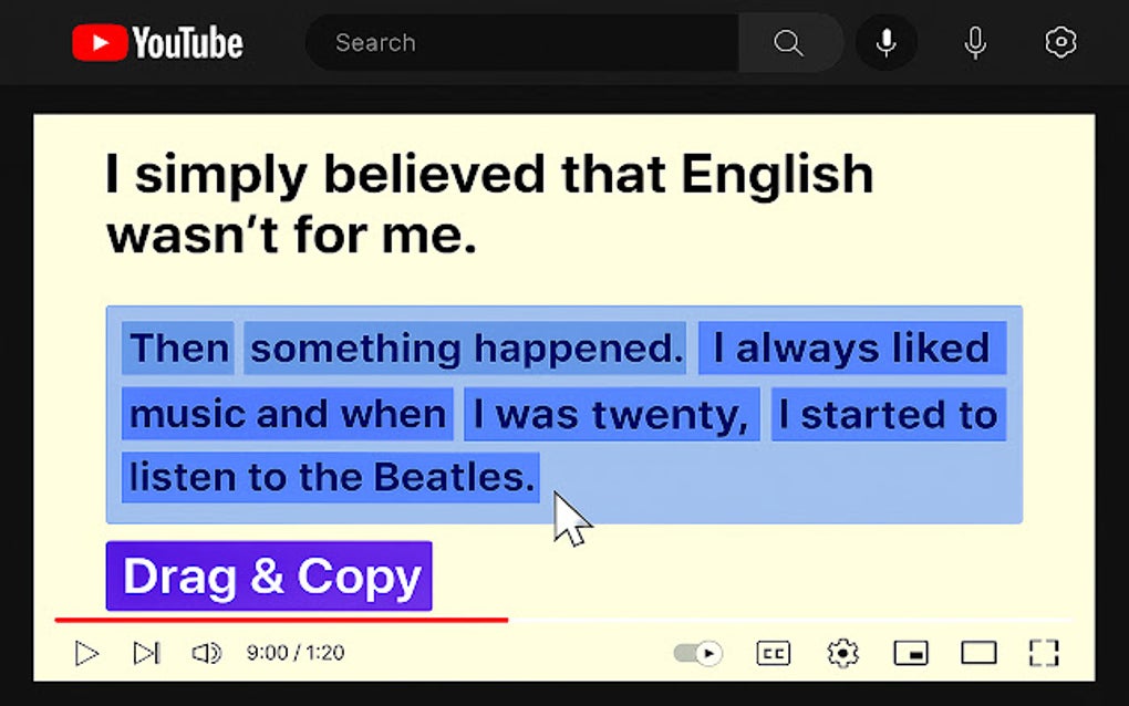 Textify: Select & Copy Text From Videos for Google Chrome - Extension Download