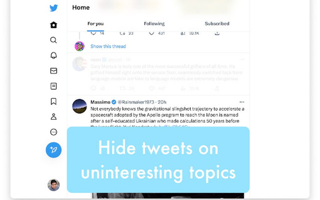 Clean Twitter para Google Chrome - Extensión Descargar