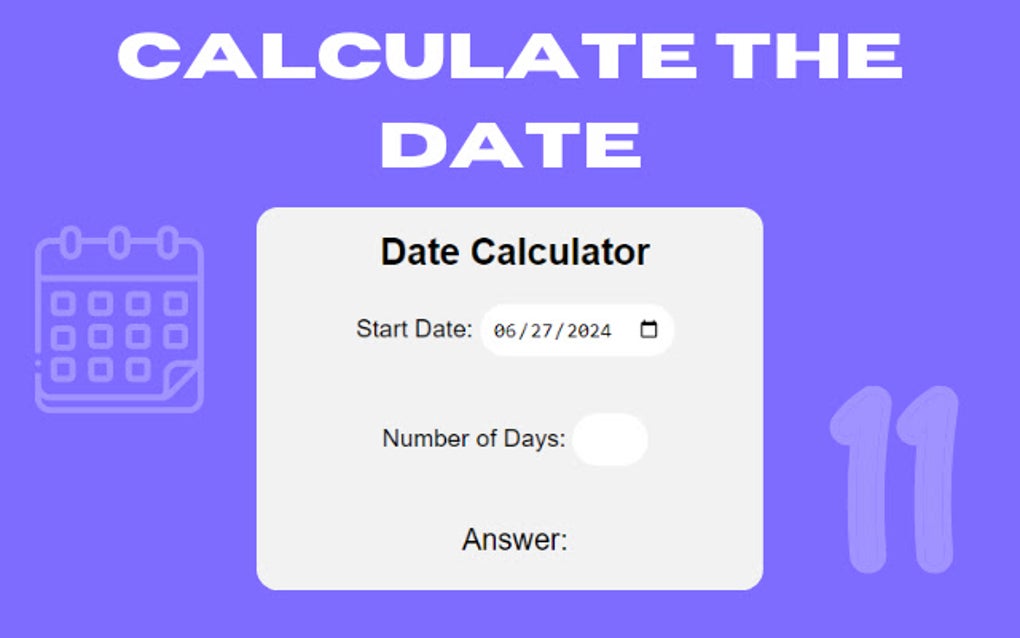 Date Calculator for Google Chrome - Extension Download