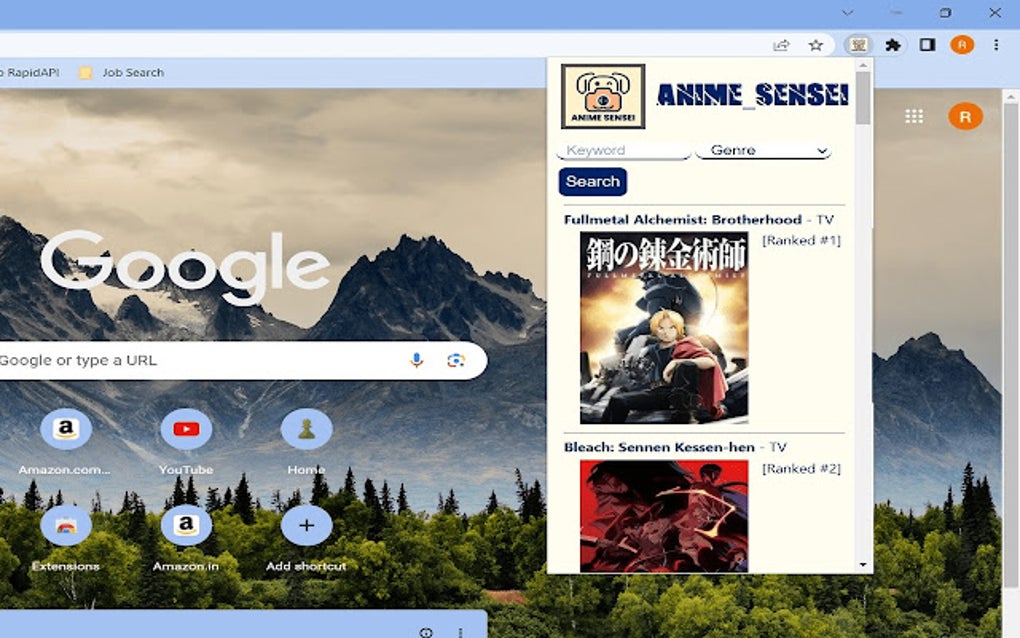 Anime Sensei para Google Chrome - Extensión Descargar