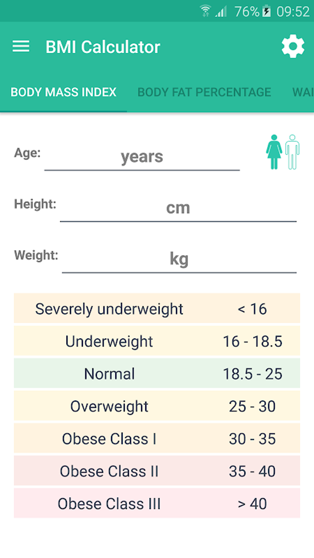 BMI Calculator - Weight Loss APK for Android - Download