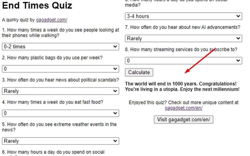 End Times Quiz by Gagadget Google Chrome 용 - 확장 프로그램 다운로드