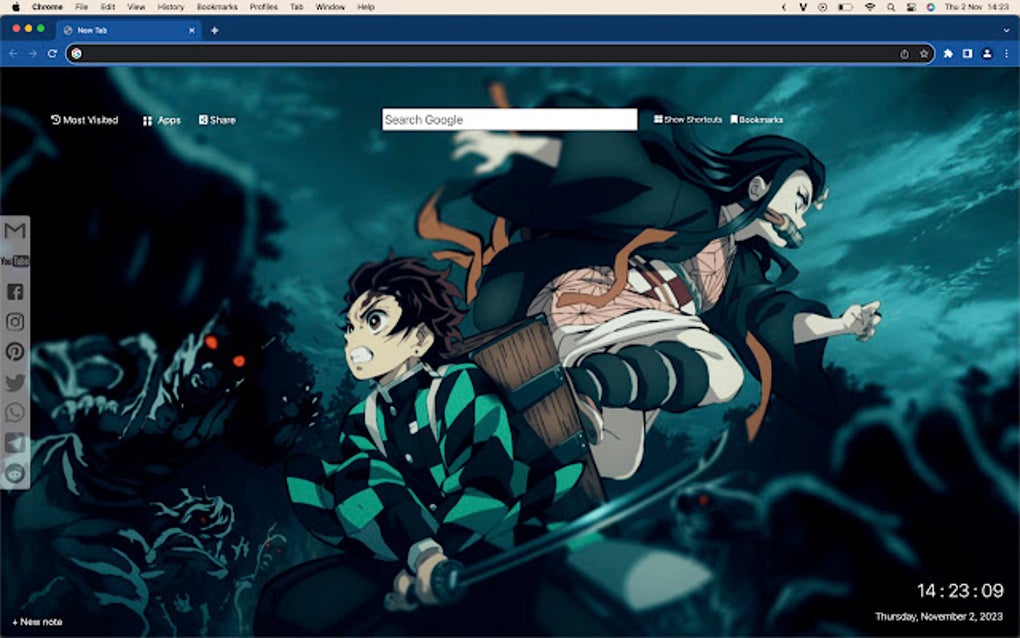 Demon Slayer Wallpaper para Google Chrome - Extensión Descargar