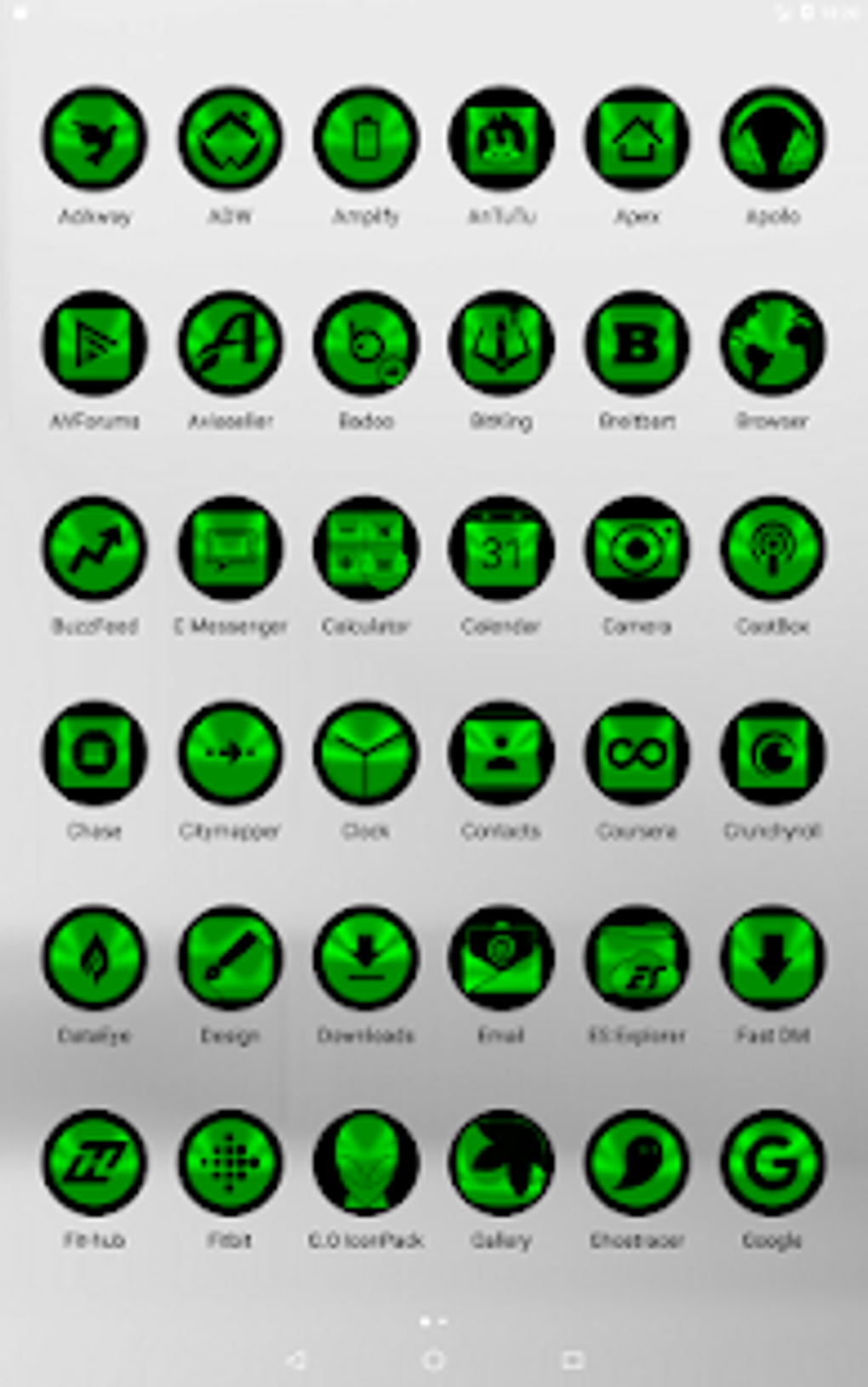 Oreo Green Icon Pack Free APK สำหรับ Android - ดาวน์โหลด