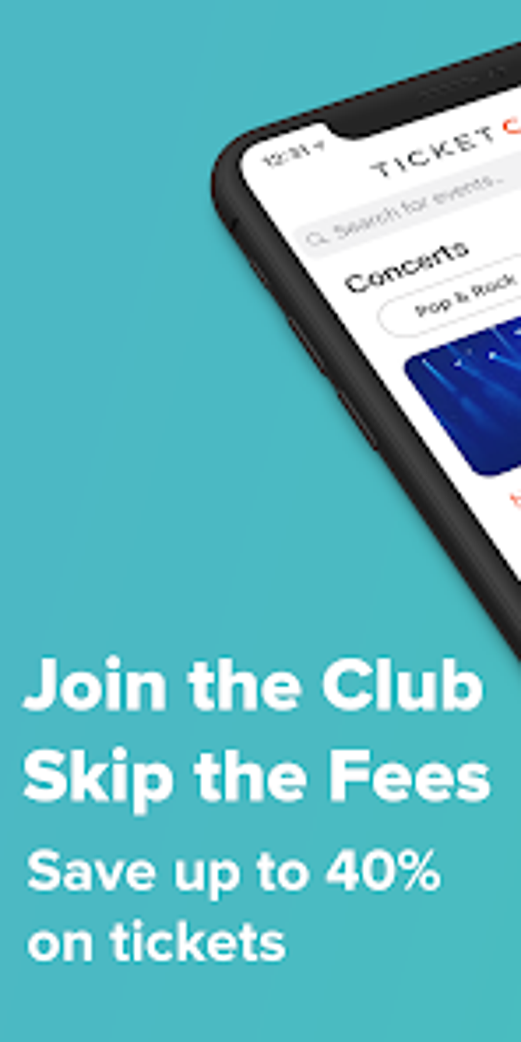 Ticket Club - No Fee Tickets t for Android - Download