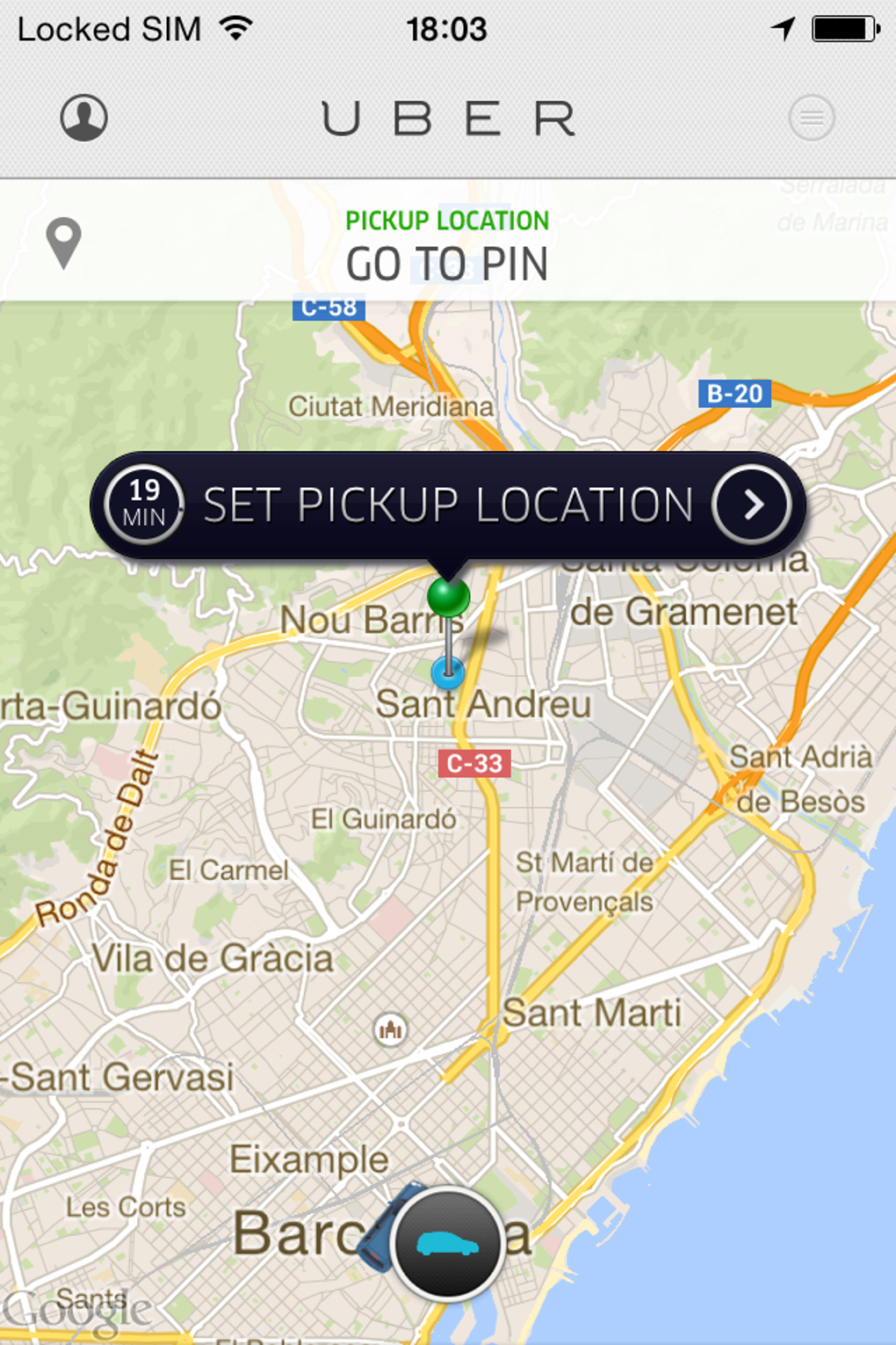 Uber - Request a ride pour iPhone - Télécharger