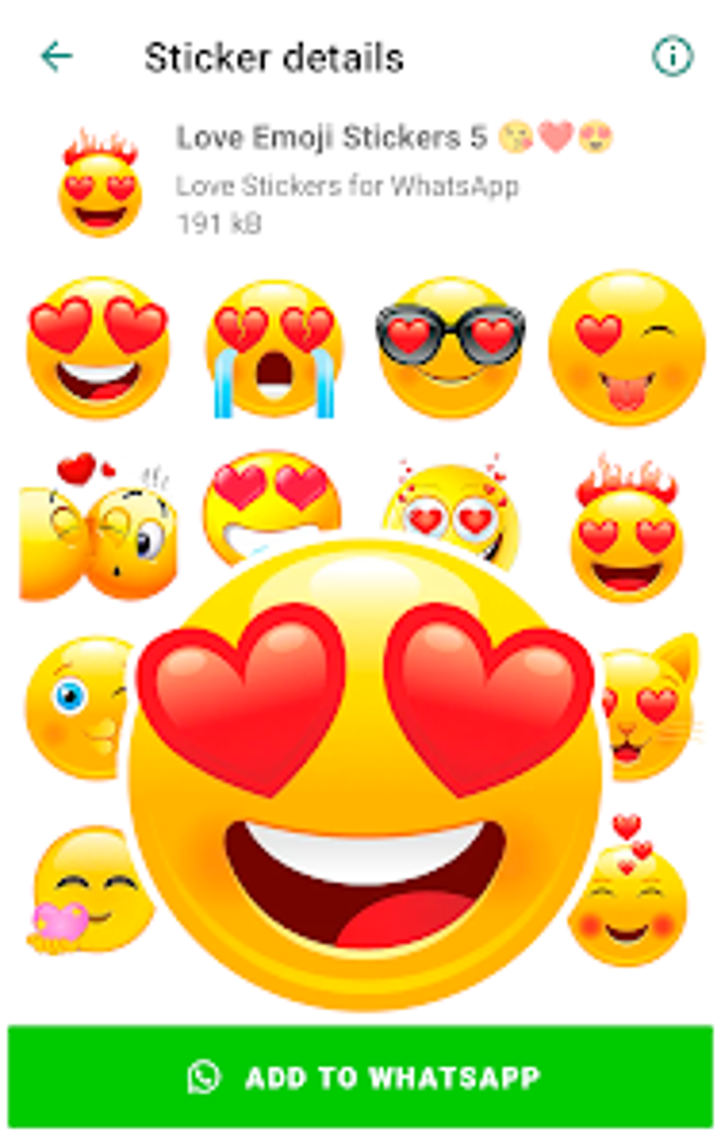 Love Emoji for WhatsApp pour Android - Télécharger
