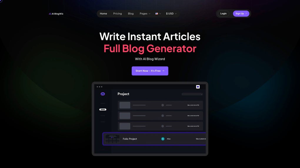 AI BlogWiz pour Assistant d'écriture IA: revue, fonctionnalités et cas d'utilisation