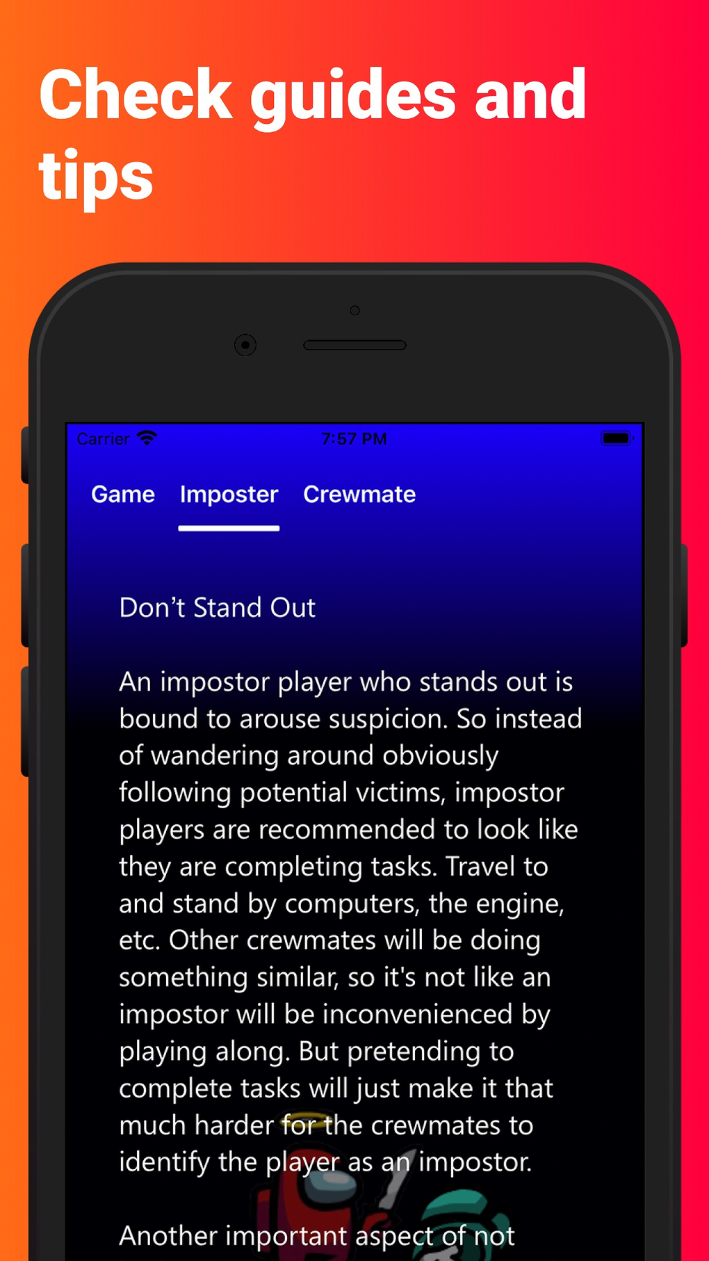 Best tips chat for among us для iPhone — Скачать