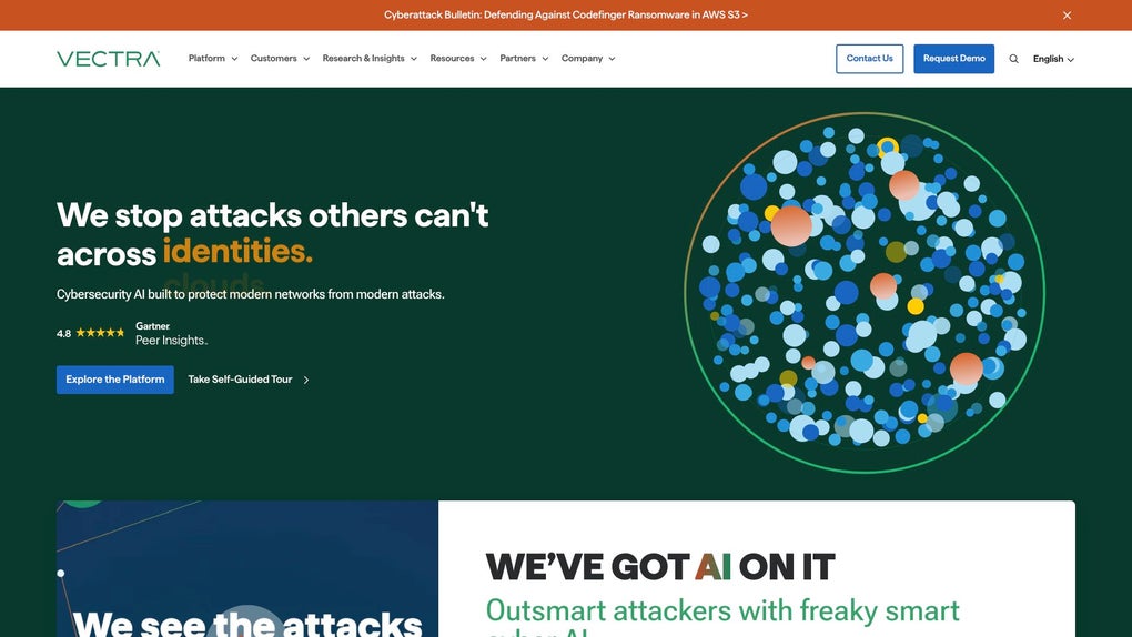 AI 비즈니스를 위한 Vectra AI - 리뷰, 기능 및 사용 사례