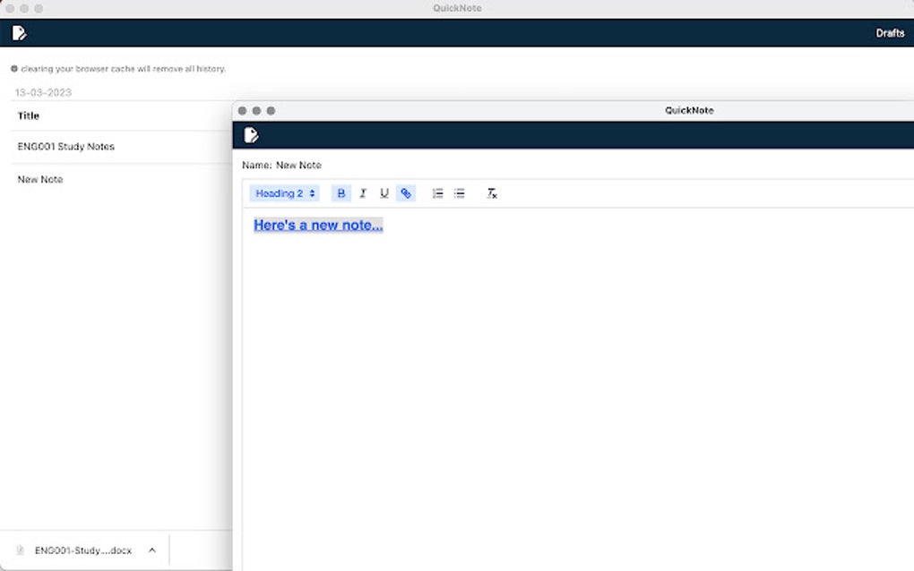 QuickNote for Google Chrome - Extension Download