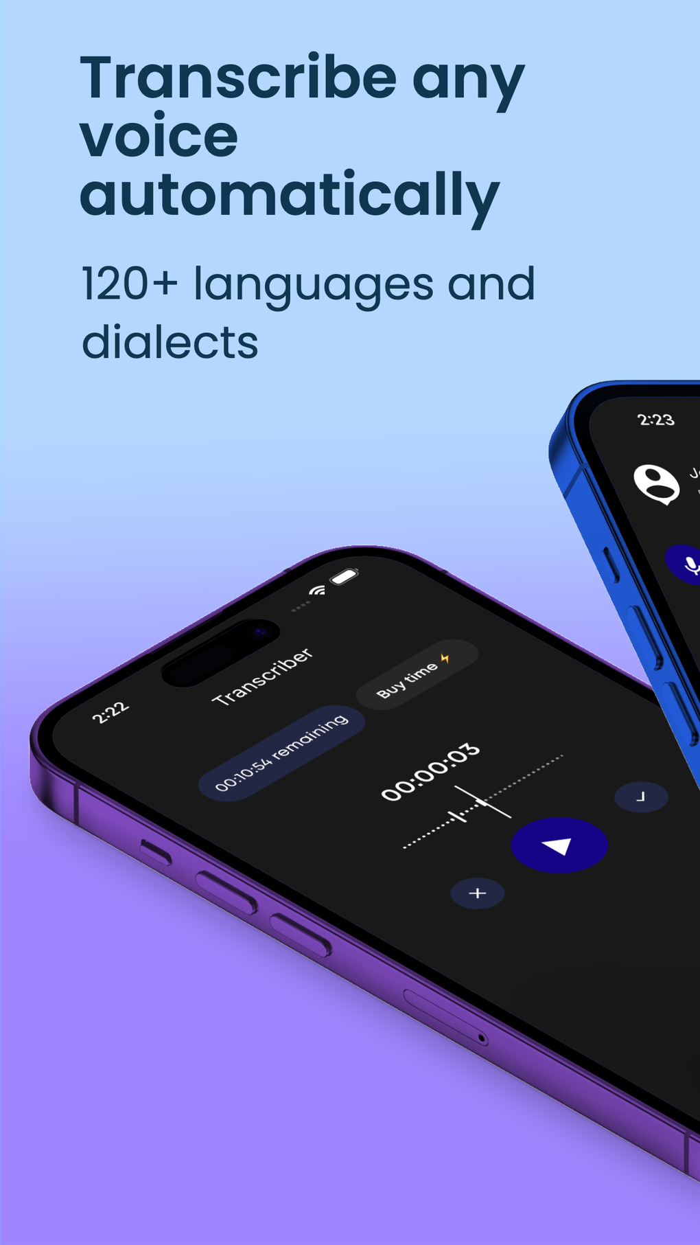 Transcribe AI Voice to Text pour iPhone - Télécharger