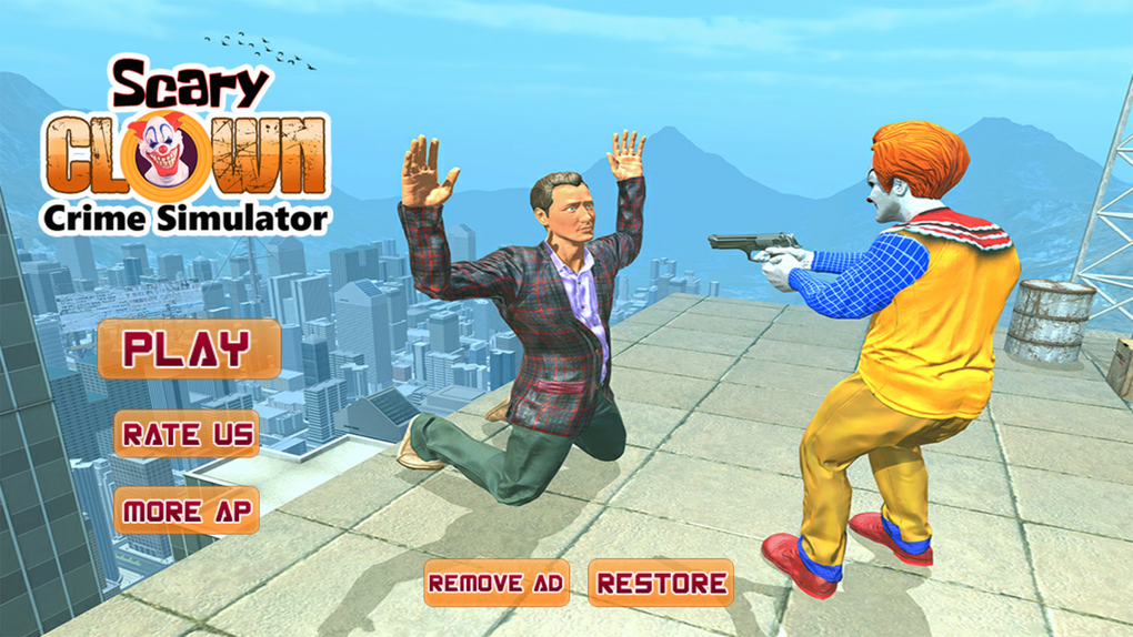 Scary Clown Crime Gang Attack for iPhone - Download